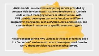 Building A Serverless Web Application With AWS Lambda A Step By Step Guide PPT