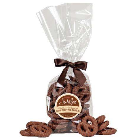 Milk Chocolate Covered Mini Pretzel Twists Sweet Jubilee
