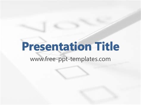 Voting Ppt Template Graphicxtreme