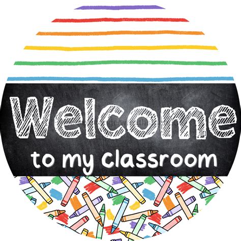 Wreath Sign Teacher Sign Classroom Sign Decoe 2097 Dh Sign For Wre