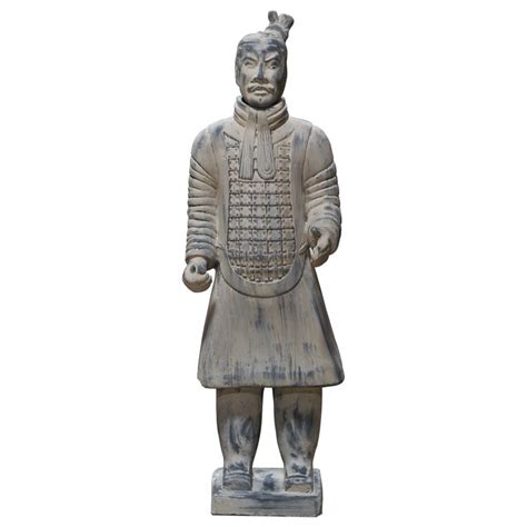 46 Inch Chinese Terracotta Standing Chariot Warrior With Free Inside