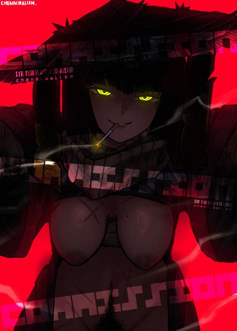 Rule 34 Absurdres Ajirogasa Artist Name Black Hair Bob Cut Breasts
