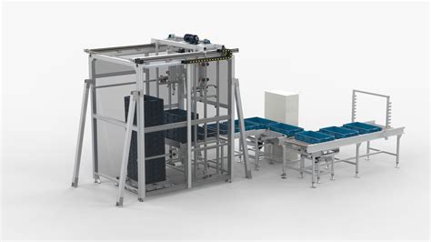 3d Automatic Plastic Case Stacker Machine Model Turbosquid 1960127