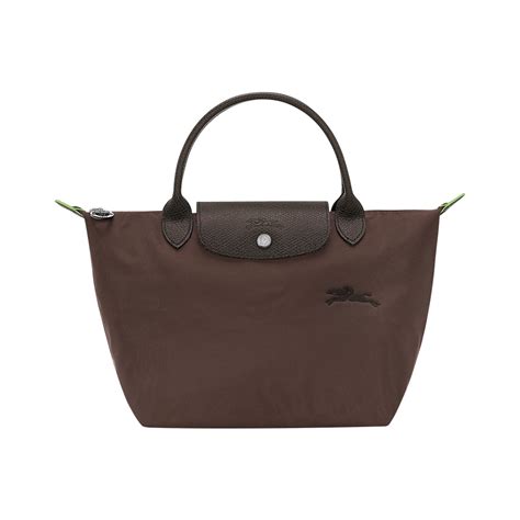 Longchamp Le Pliage Green Small Top Handle Bag Mocha Voilà Id