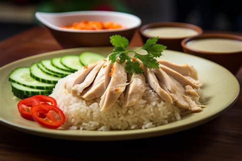 Premium Photo The Perfect Blend Hainan Chicken Rice Recipe Unveiled
