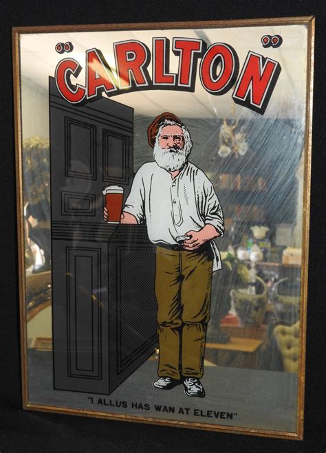 Lot A Vintage Carlton Brewery Advertising Mirror