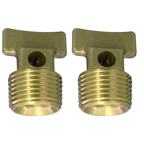 2 Pack Boat Garboard Drain Plug 12 Npt Threadsolid Brass Drain