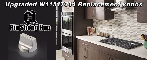 4pcs Upgraded W11517334 Whirlpool Gas Range Stove Knobs Replacements Universal