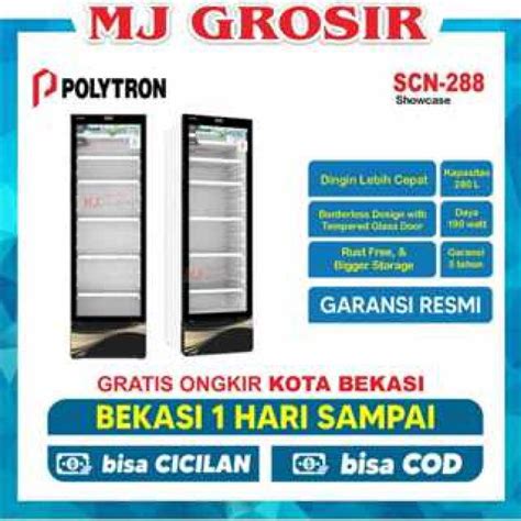 Jual Showcase Polytron Scn 288 5 Rak Display Cooler Kulkas Low Watt Di