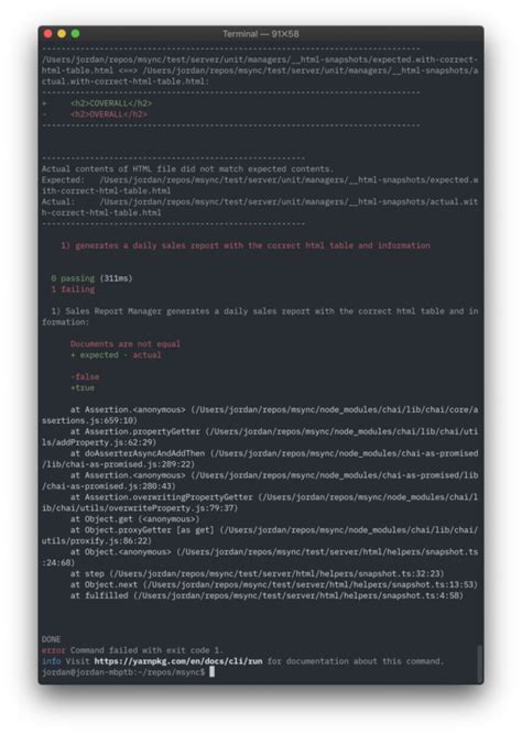 HTML Snapshot Testing With Node