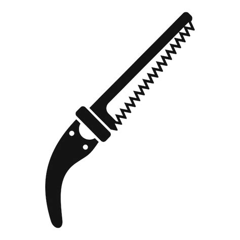 premium vector handle saw icon simple vector working garden trim