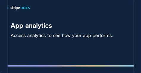 App Analytics Stripe Documentation
