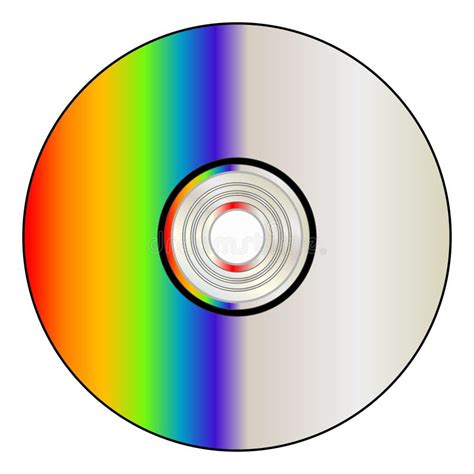 Rainbow Cd Stock Illustration Illustration Of Colored 6708103