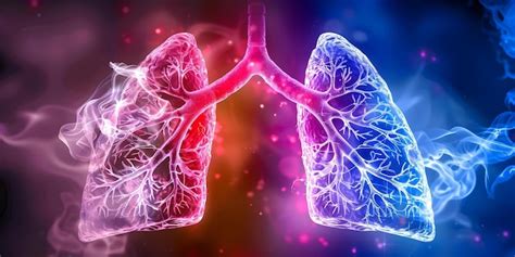Illustration Of Copd39s Impact On Inflamed And Damaged Lung Tissue