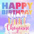 Cheyennes Birthday  With Cupcake And Sparkler Download On