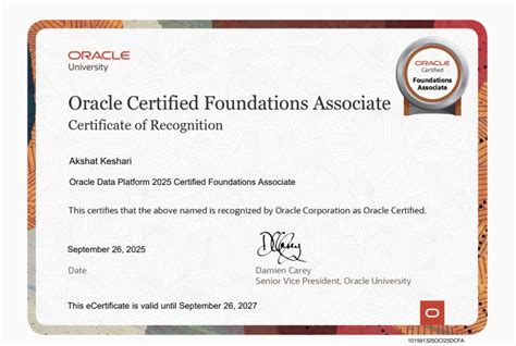 Oracledataplatform2025 Oracle Certification Oracledataplatform Cloudcomputing
