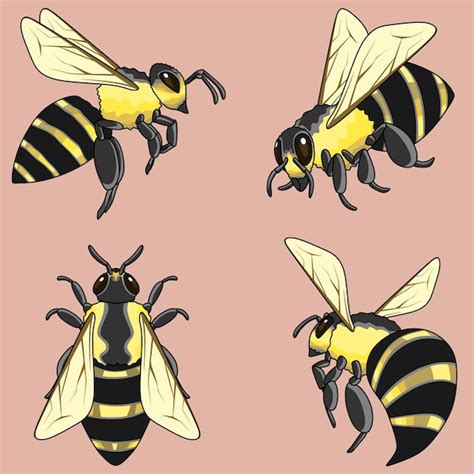 Bee 2d Vectors And Illustrations For Free Download Freepik