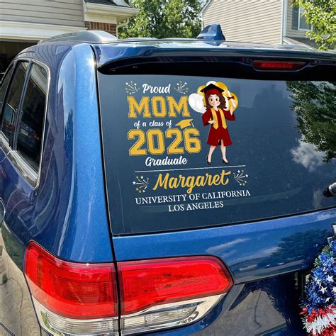 Proud Graduation Personalized Decal Macorner
