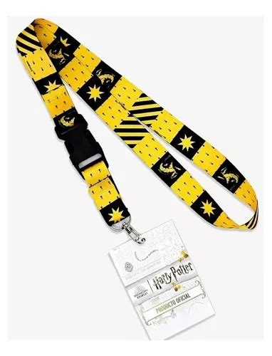 Lanyard Llavero Cinta Hufflepuff Harry Potter Oficial Mercadolibre