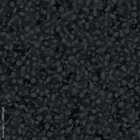 Black Textured Asfalt Seamless Pattern Top View Dark Grey Abstract