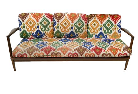 Ib Kofod Larsen Selig Mid Century Scandinavian Danish Modern Sofa And