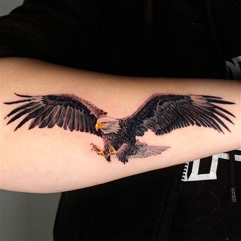 Eagle Wings Spread Tattoo