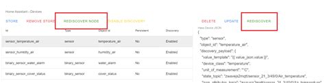 [feat] hass rediscover node should warn that it won t do anything