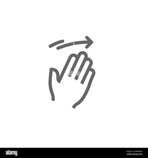 Hand Waving Gesture Icon Graphics Resource Template Vector
