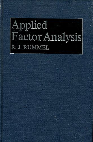 Applied Factor Analysis Rummel Rudolph J 9780810102545