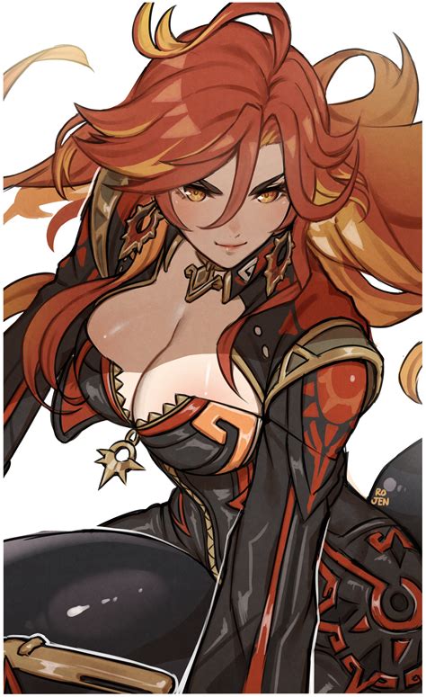 Mavuika Genshin Impact Drawn By Rojen Danbooru