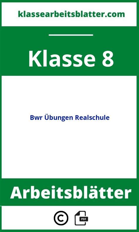 Klasse 8 Aufgaben Übungen Arbeitsblätter Klasse Arbeitsblätter