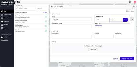 Add A Site Welcome To Avassa Docs