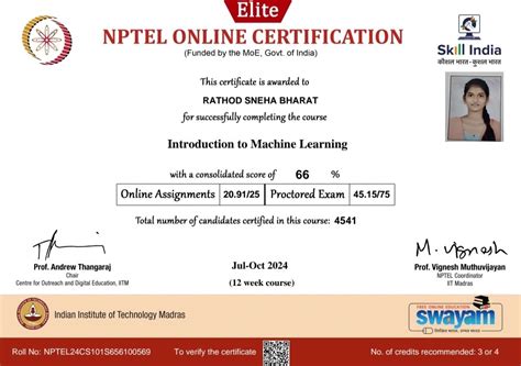 Machinelearning Ai Datascience Elitecertification Continuouslearning Sneha Rathod
