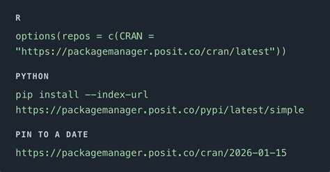 P3m R And Python Packages From Posit No Cost To Use
