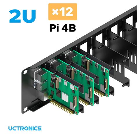 Buy UCTRONICS Upgraded U Rackmount For Raspberry Pi Inch U Server Rack With Pieces Of