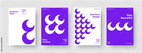Abstract Report Layout Modern Flyer Design Geometric Brochure