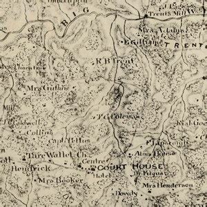 Cumberland County Virginia 1864 Old Wall Map With Homeowner Names