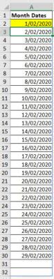 Using SEQUENCE With Dates In Excel Part A Accounting