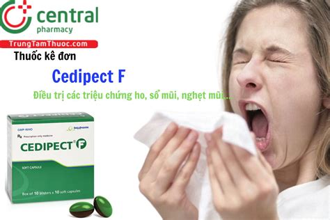 Thuốc Cedipect F Điều Trị Triệu Chứng Ho Nghẹt Mũi Sổ Mũi Hiệu Quả