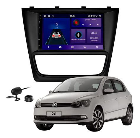 Central Multímidia 7 Polegadas Octacore 4gb 64gb Android Auto Carplay Sem Fio Moldura Gol G6
