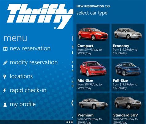 Thrifty Car Rental App Now Available For Windows Phone Devices