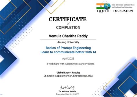 Vemula Charitha Reddy On Linkedin Im Happy To Share That Ive