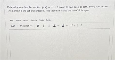 Solved Determine Whether The Function F N N Is Chegg