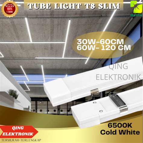 Jual Lampu Tl Slim T Led Kotak Tubelight Led Linear T W W Termurah Bergaransi Shopee