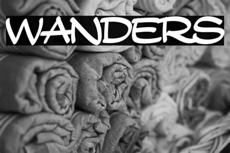 Wanders Font Free Download Ttfotf