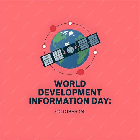 Vector World Development Information Day Poster Logo Premium Ai Generated Vector