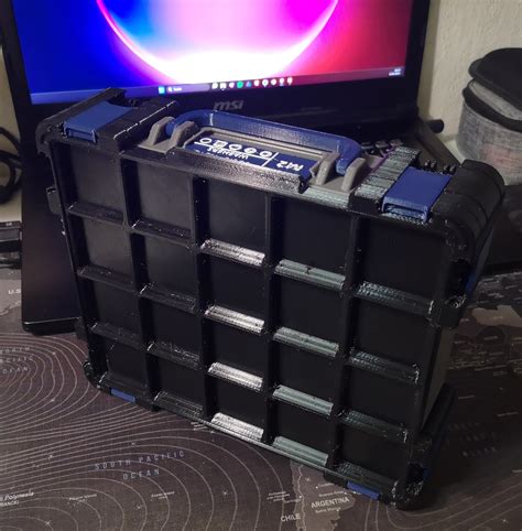 Gridfinity Storage Box With Flipover Hinge Turn The Lid Around And