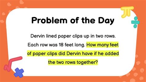 Problem Solving Math Questions For Grade 3