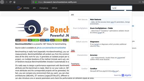 Discussion Improve Search Experience In The Documentation · Issue 1137 · Dotnet