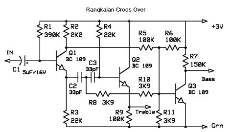 Schematic Circuit Electronics Simple Active Crossover